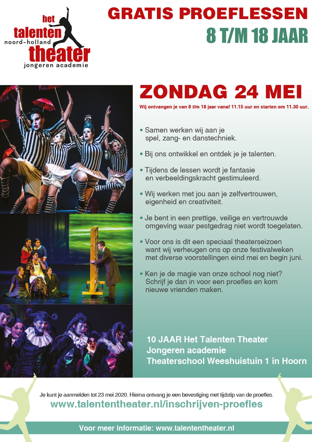 Gratis Proeflessen - Talenten Theater